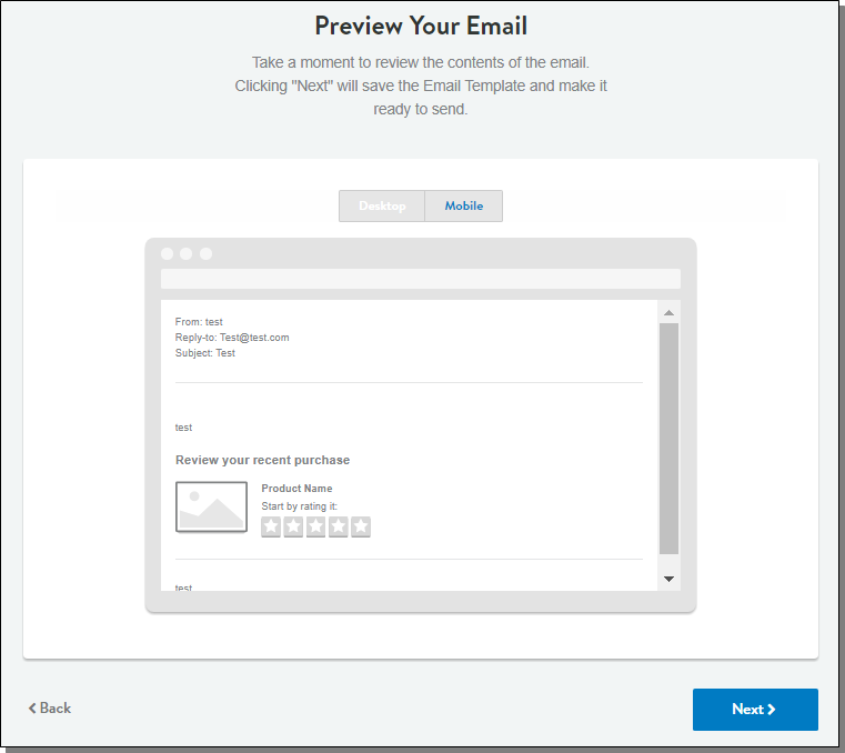 Post Purchase Email Templates
